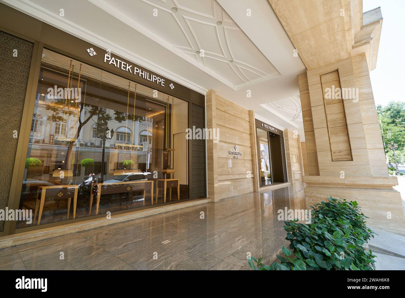 HO CHI MINH CITY, VIETNAM - MARCH 26, 2023: Patek Philippe storefront ...