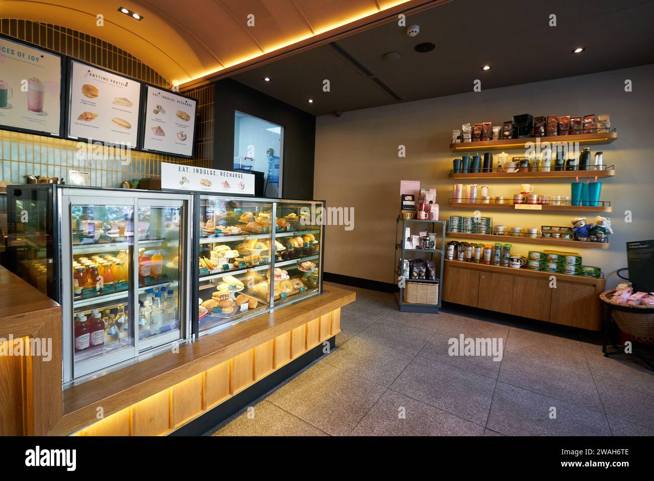 HO CHI MINH CITY, VIETNAM - MARCH 26, 2023: food display case at ...