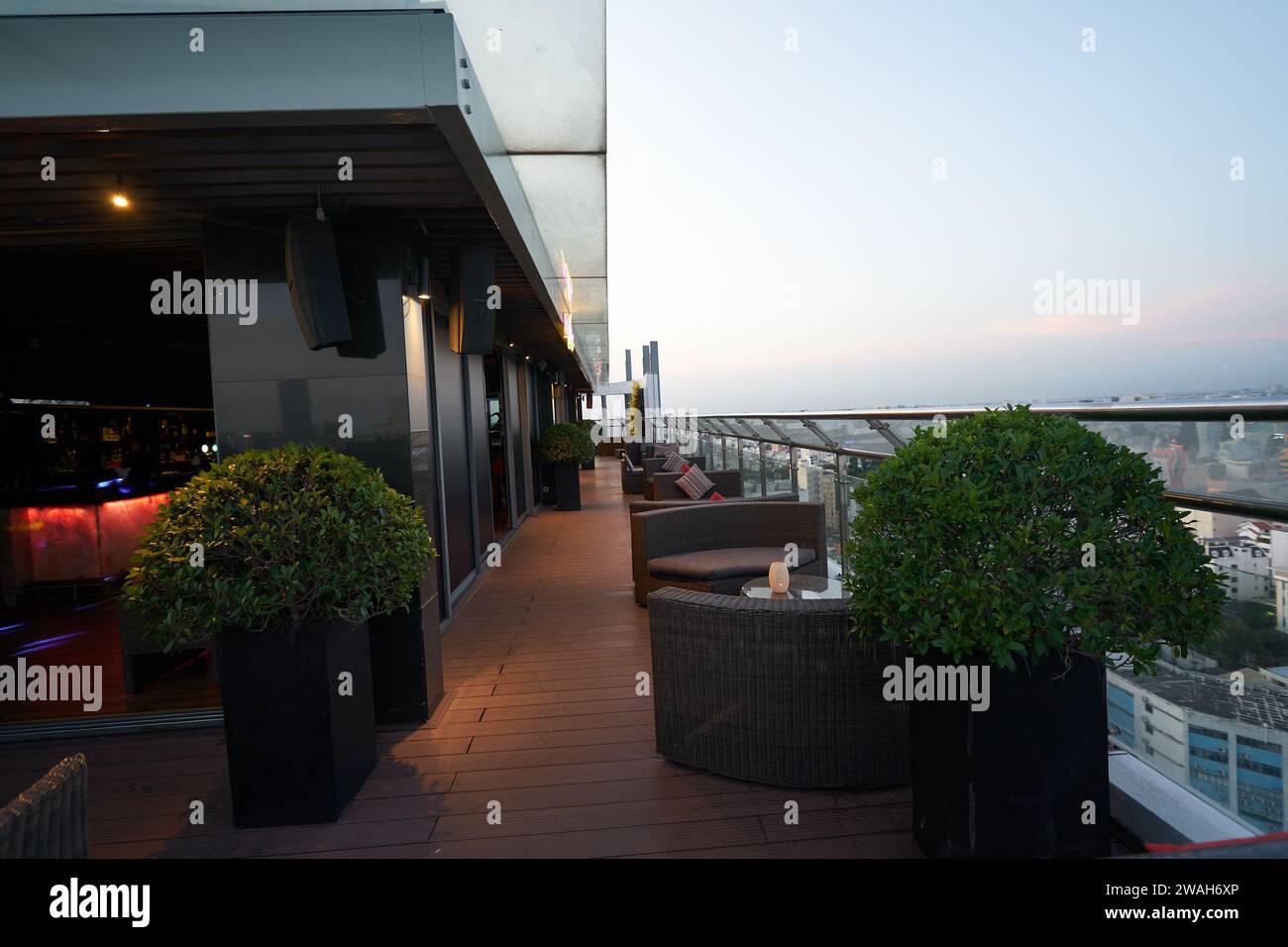 HO CHI MINH CITY, VIETNAM - MARCH 26, 2023: view of outdoor terrace at ...