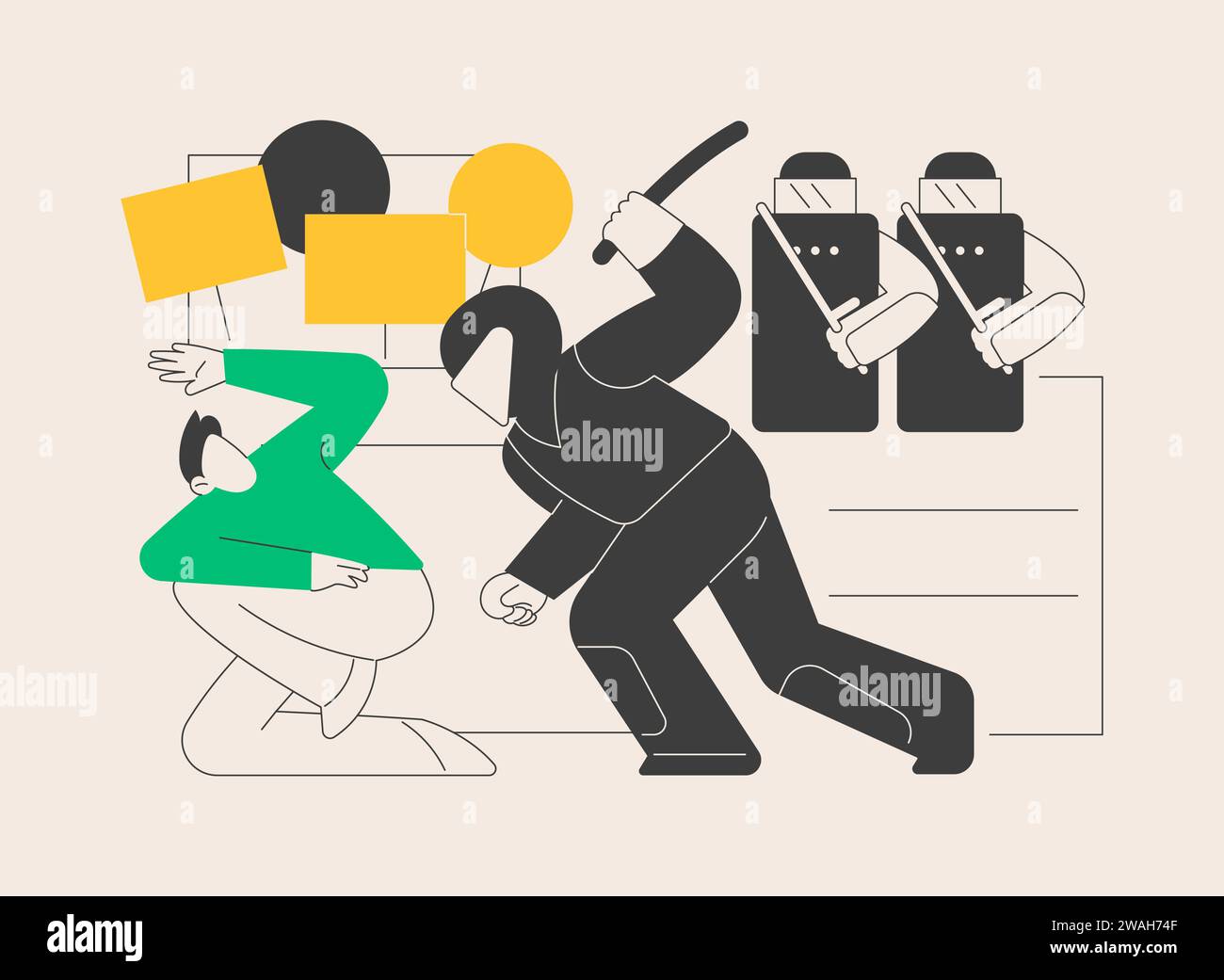 Racial discrimination abstract concept vector illustration Stock Vector Image & Art - Alamy