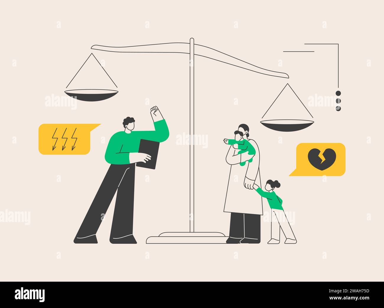 Matrimonial law abstract concept vector illustration Stock Vector Image ...