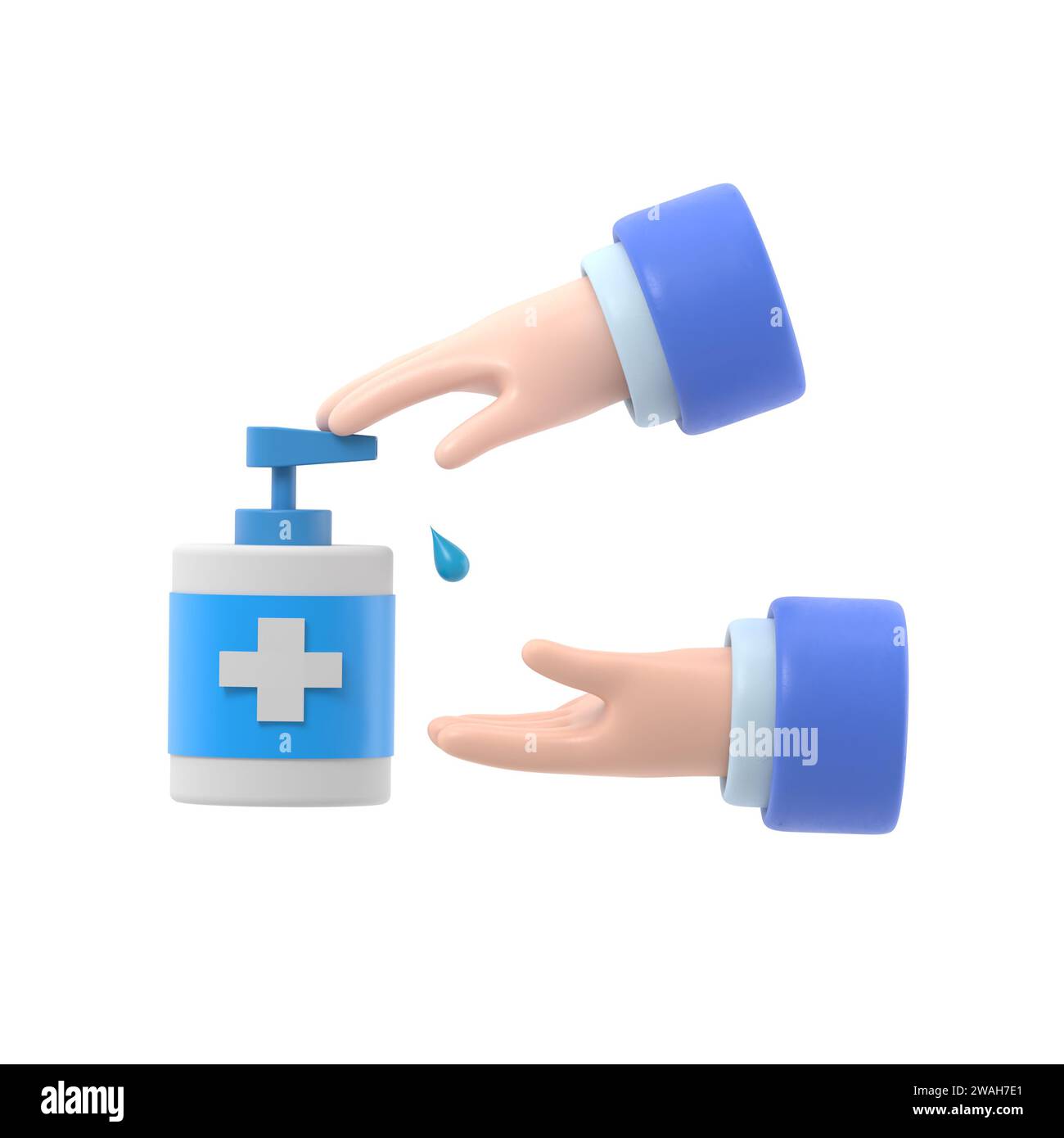 Hand washing cartoon hi-res stock photography and images - Alamy