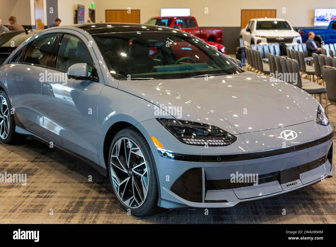 Hyundai electric truck hi-res stock photography and images - Alamy