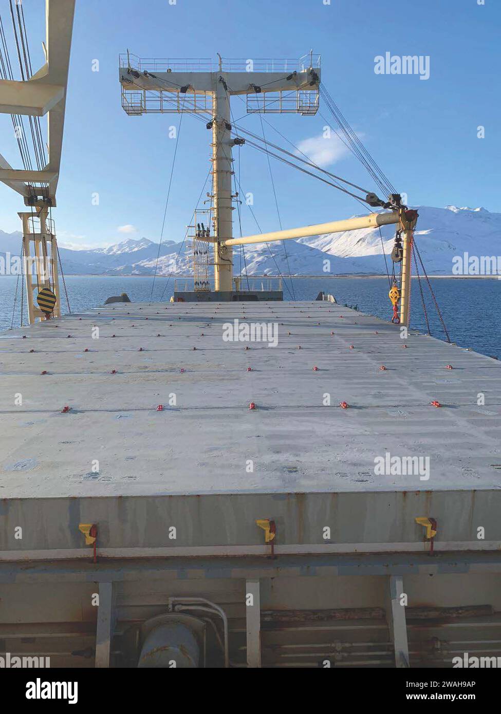 The motor vessel Genius Star XI sits at anchor near Dutch Harbor ...
