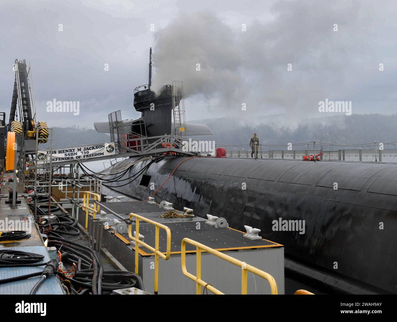Photo of Ohio-class ballistic missile submarine USS Henry M. Jackson ...