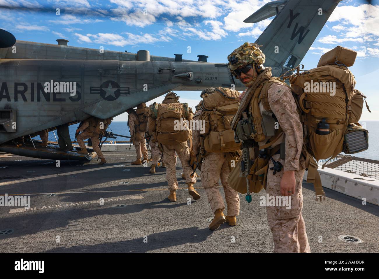 U.S. Marines assigned to Charlie Company, Battalion Landing Team 1/5 ...