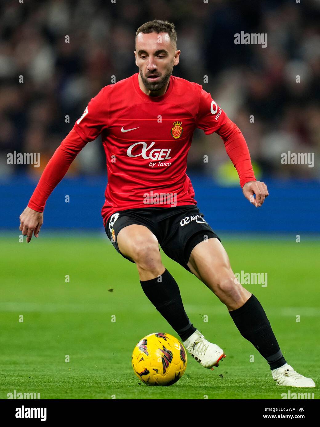 Madrid, Spain. 03rd Jan, 2024. Sergi Darder of RCD Mallorca during the ...