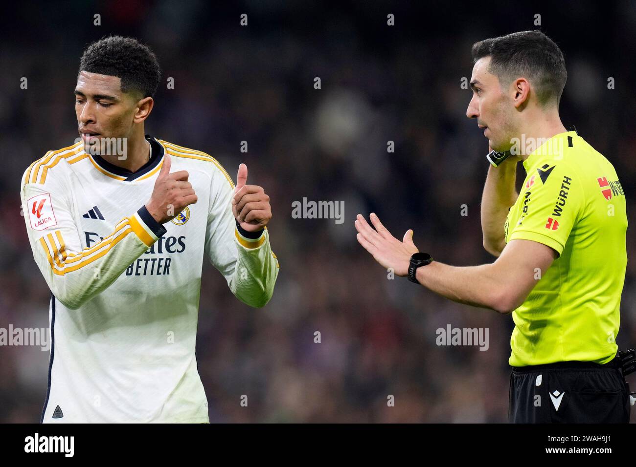 Madrid, Spain. 03rd Jan, 2024. Jude Bellingham of Real Madrid CF and ...