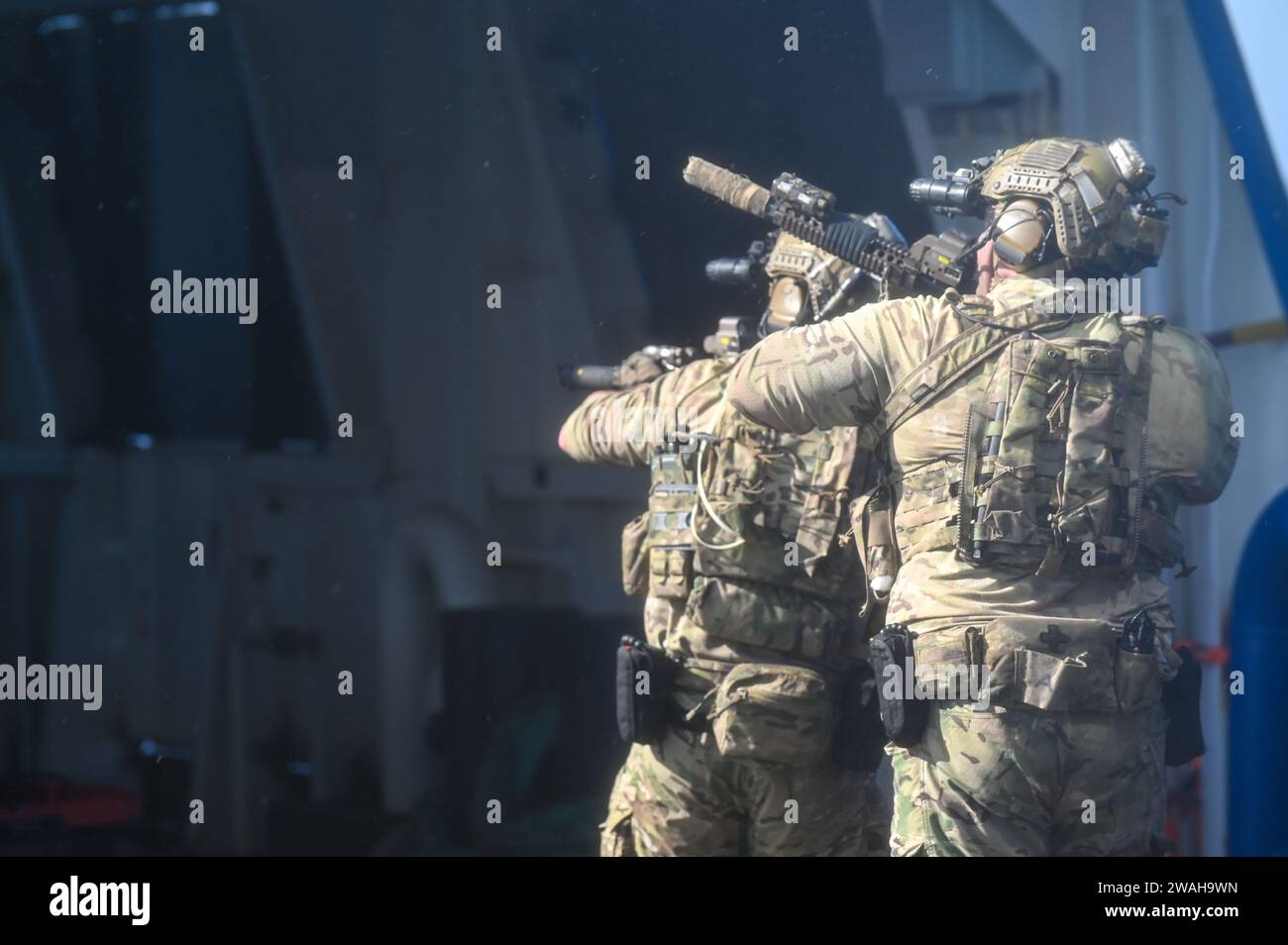 West Coast-based Naval Special Warfare (NSW) operators conduct visit ...