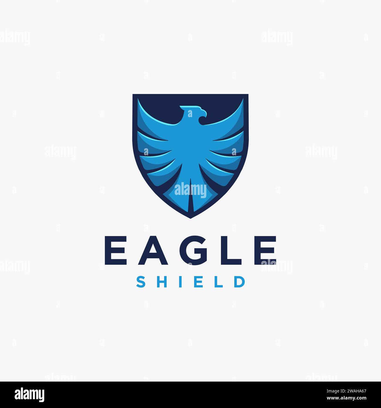 Modern eagle shield logo icon vector template on white background Stock ...