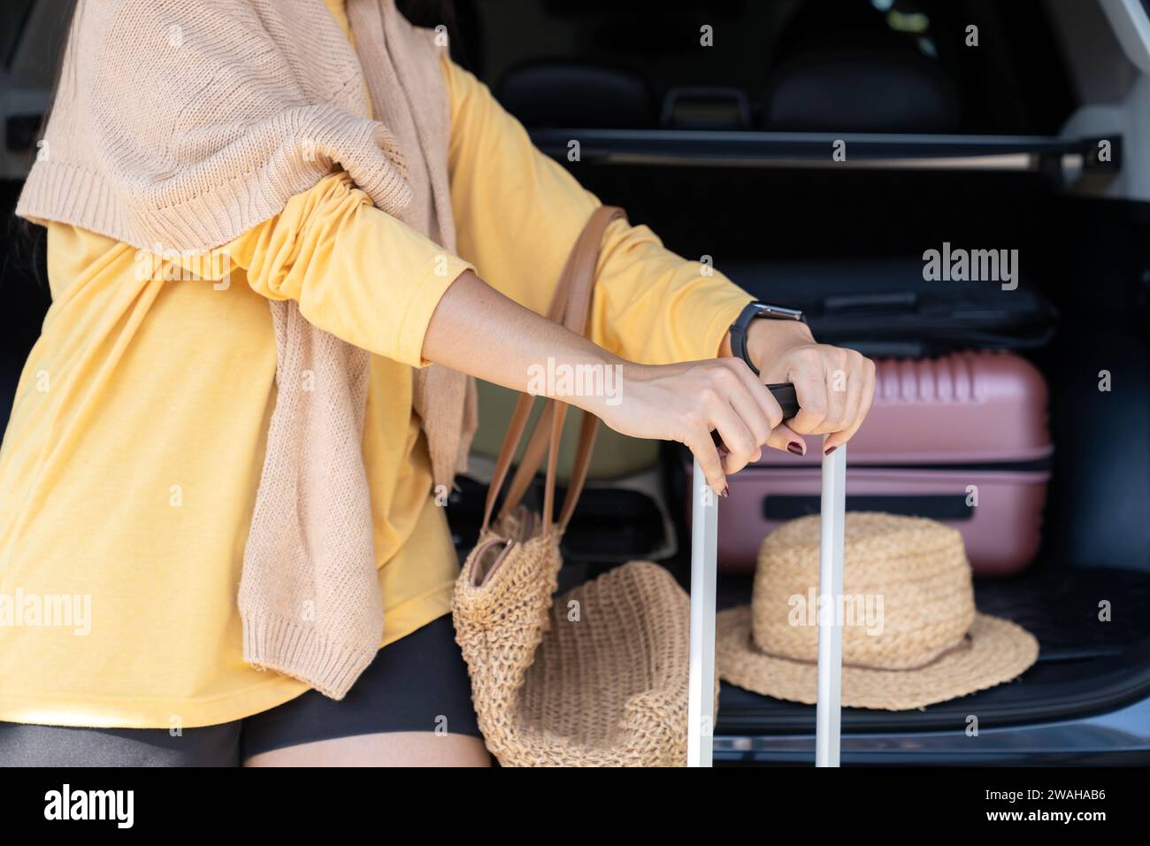 Packing luggage in preparation for the trip Stock Photo - Alamy