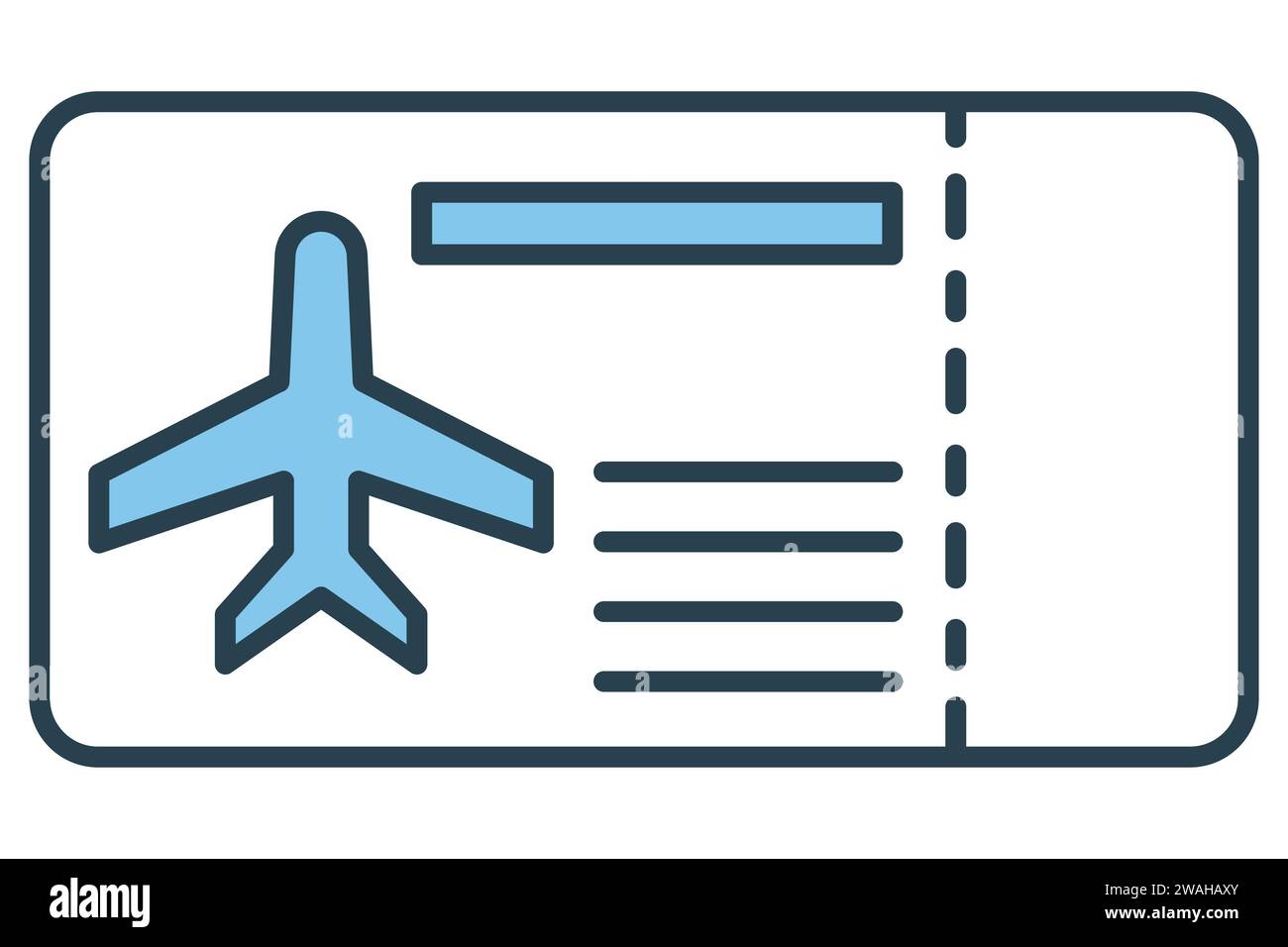 Boarding Pass Icon Icon Related To Air Travel And Flight Information