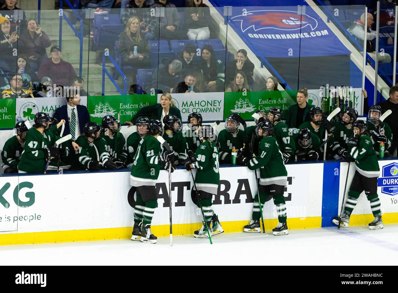 Tsongas Center. 3rd Jan, 2024. Massachusetts, USA; Boston players ...