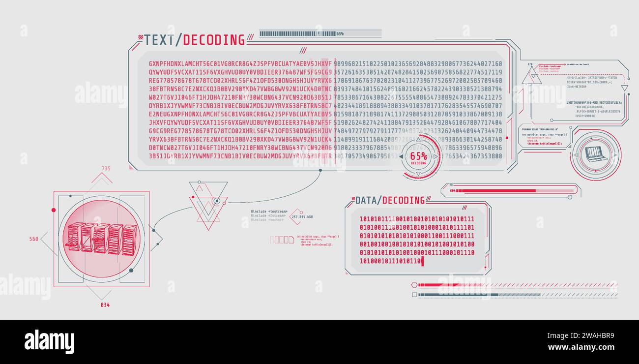 Data processing interface hi-res stock photography and images - Alamy