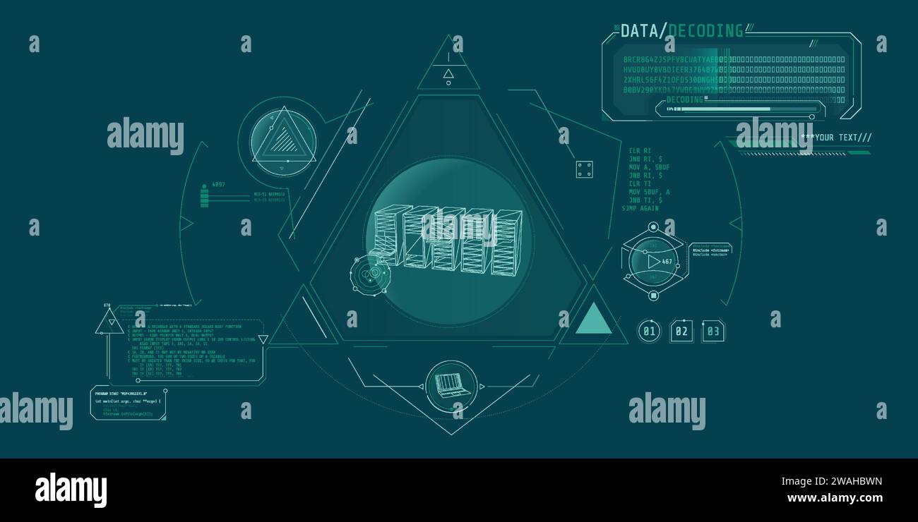 Hud processing Stock Vector Images - Alamy