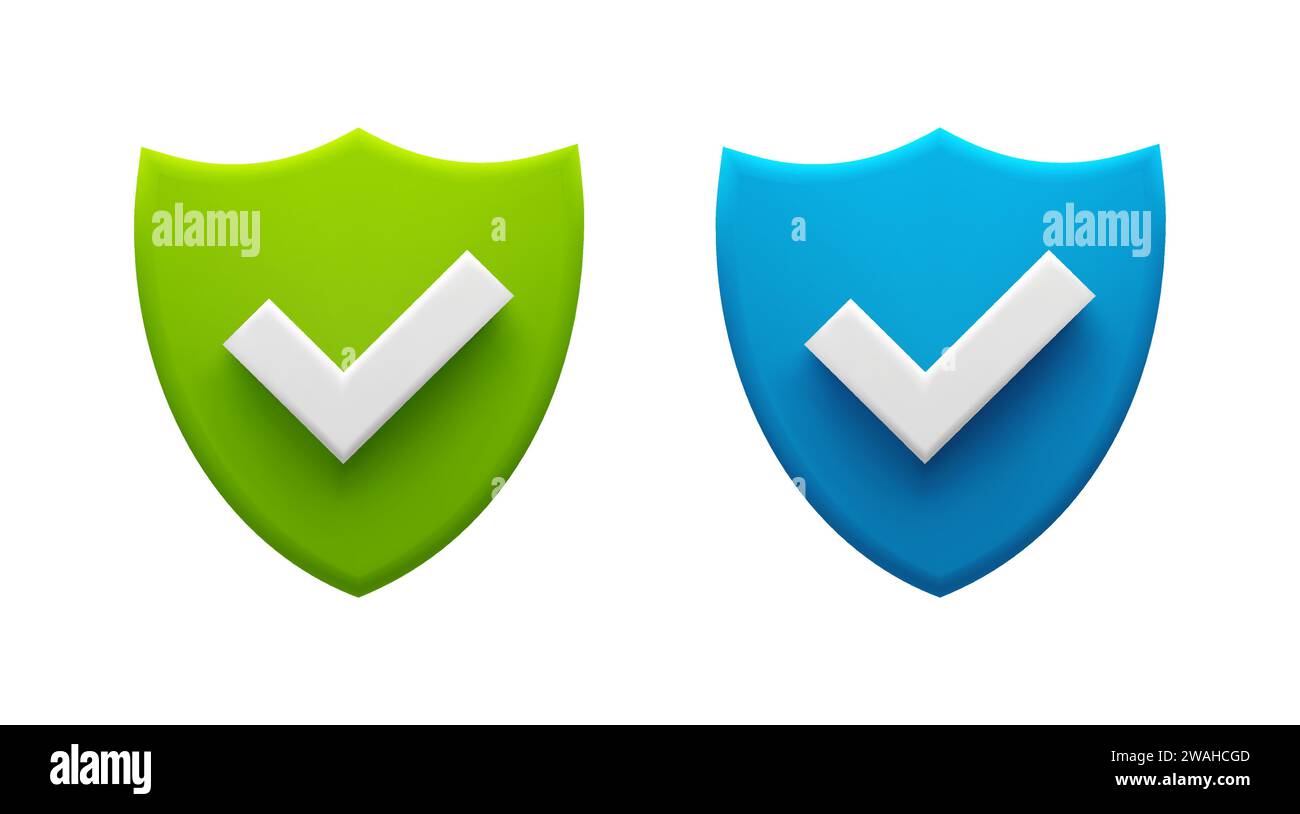 Blue tick verification Stock Vector Images - Alamy