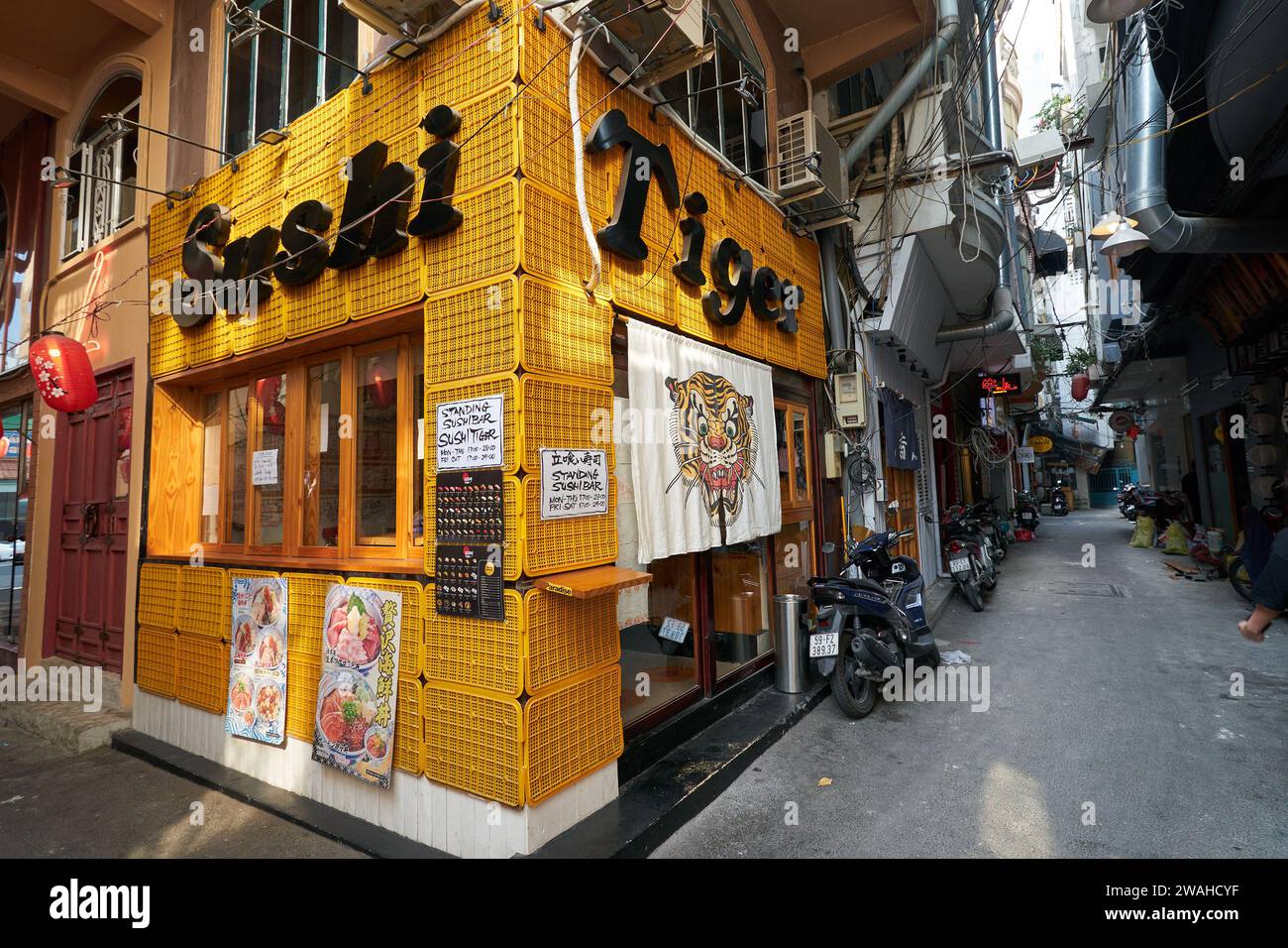 HO CHI MINH CITY, VIETNAM - MARCH 25, 2023: Sushi Tiger at Little Japan ...