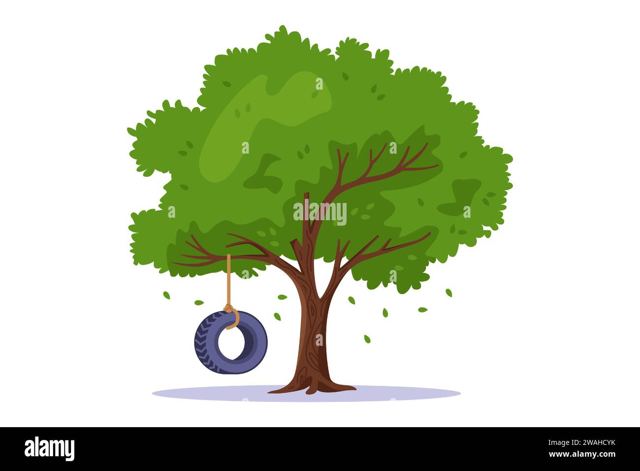 Swing tree Cut Out Stock Images & Pictures - Alamy