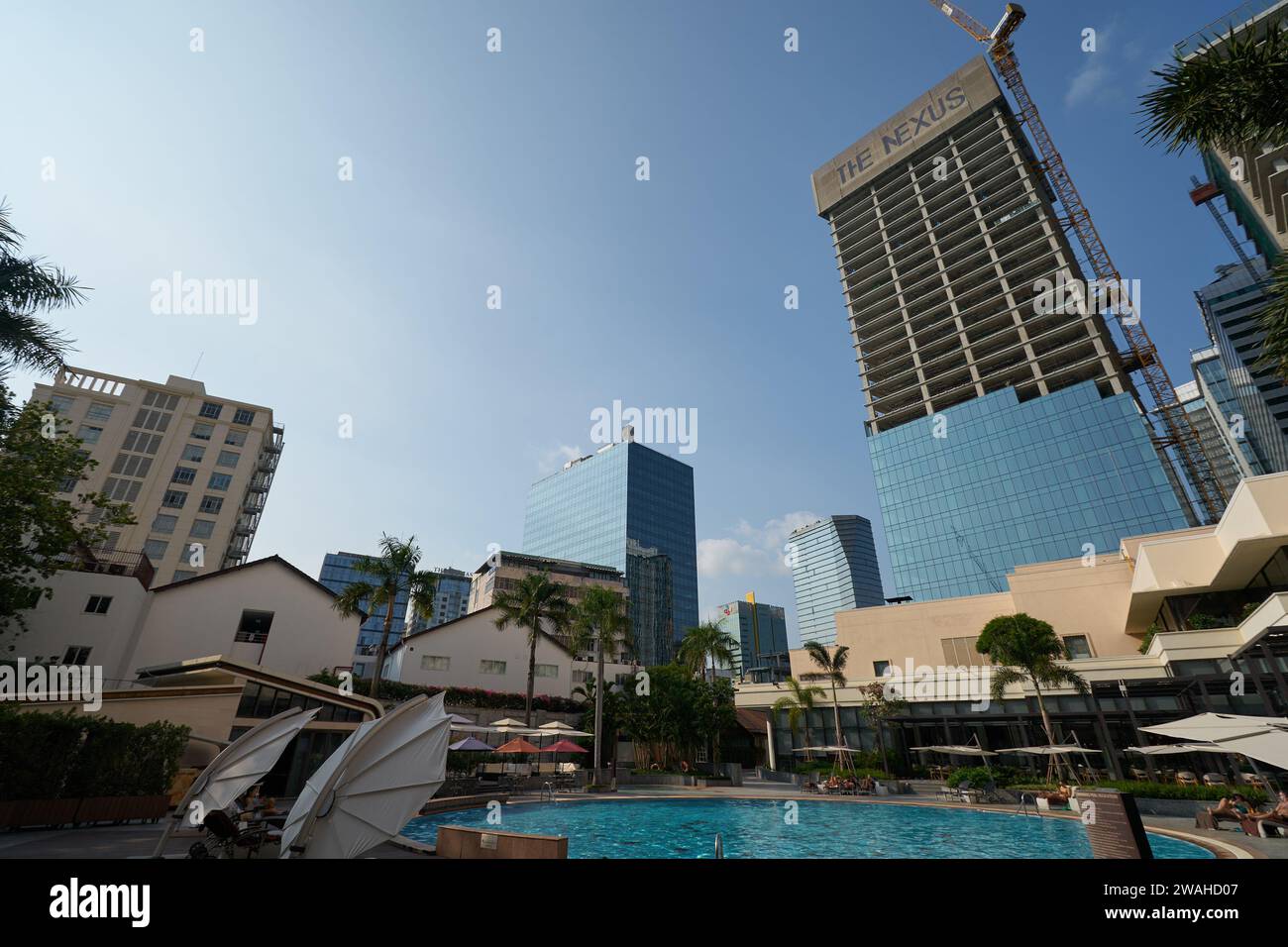 HO CHI MINH CITY, VIETNAM - MARCH 25, 2023: The Nexus Tower under ...