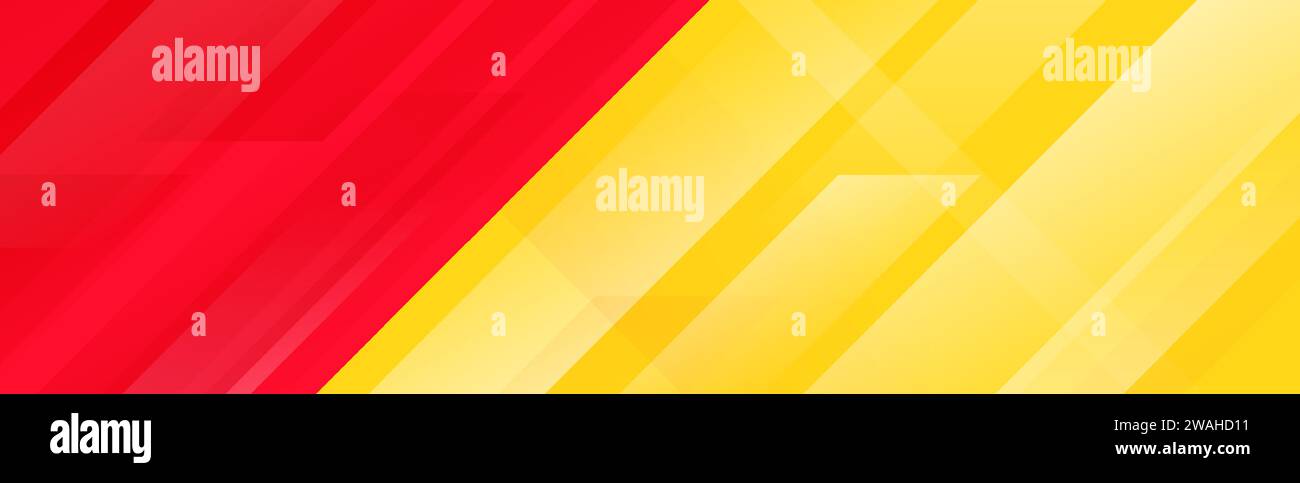 Red yellow diagonal line footer design. Abstract horizontal sport ...