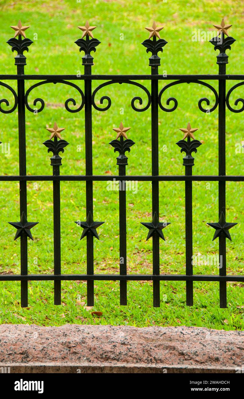 State Capitol fence, Texas Capitol Complex, Austin, Texas Stock Photo ...