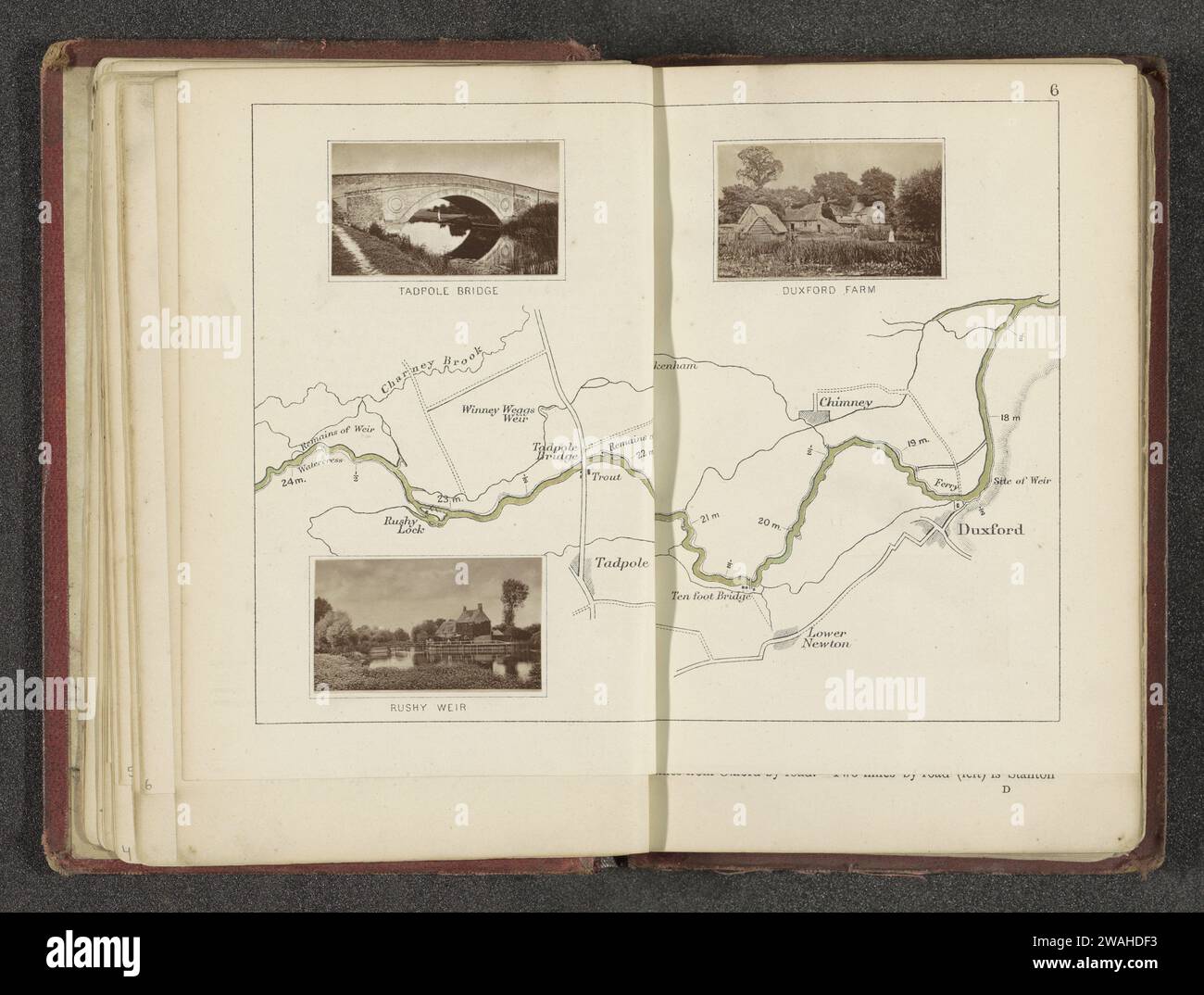 Map with three images of places along the Thames, in or after 1878 - in ...