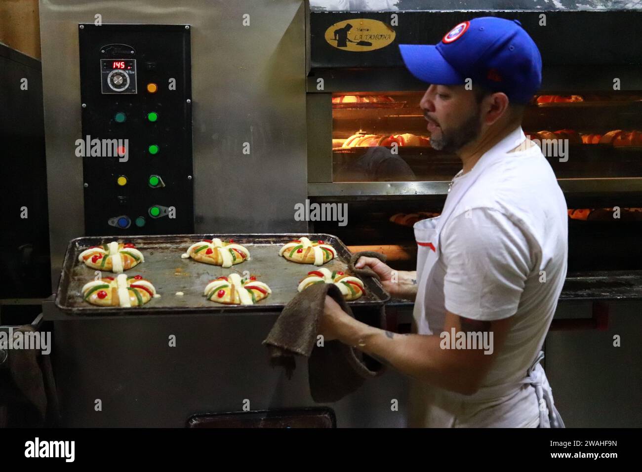 January 4, 2024 in Mexico City, Mexico: Bakers from the GM bakery with ...