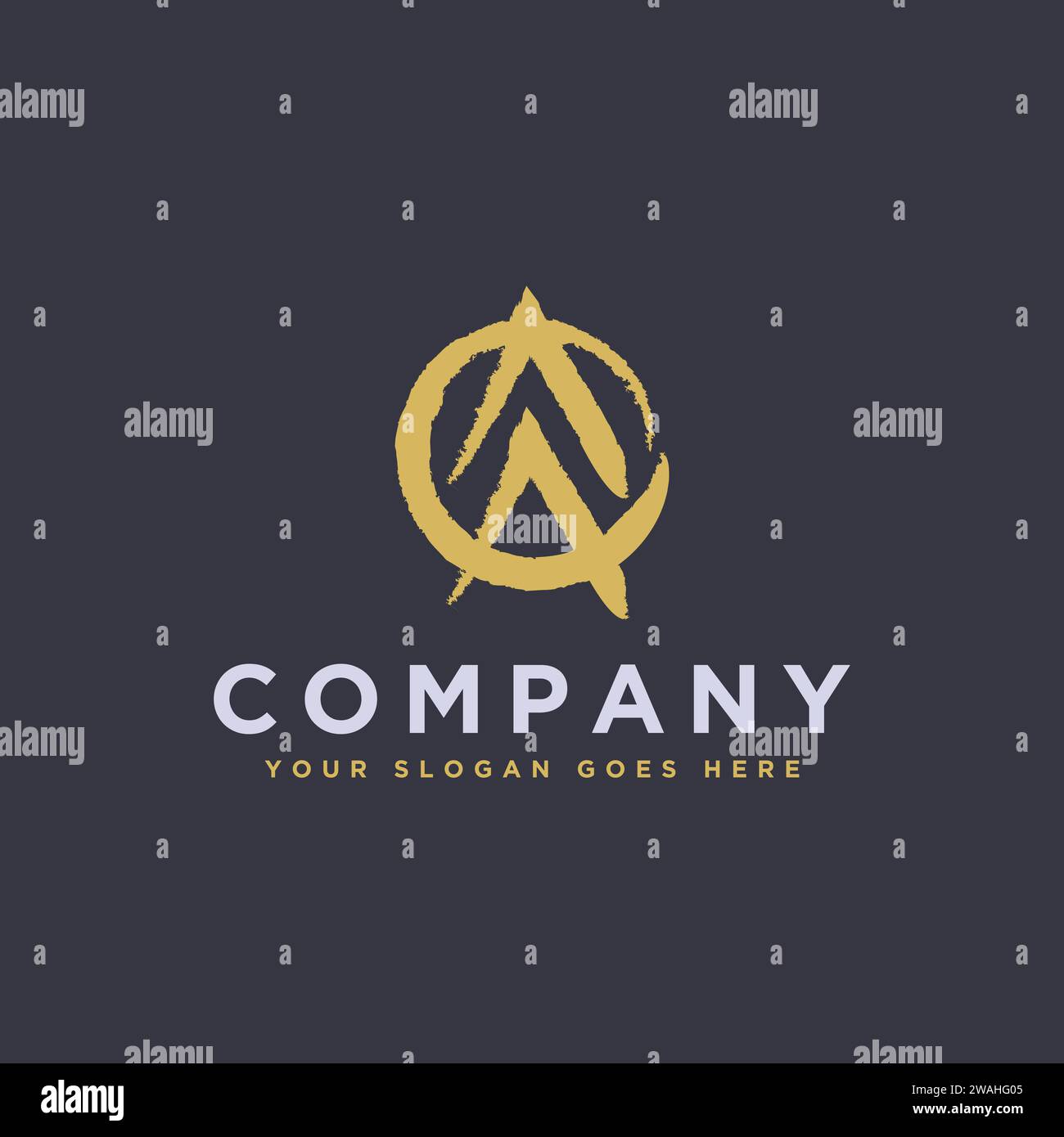 initial letter AA logo icon with brush style, up arrow logo icon vector ...