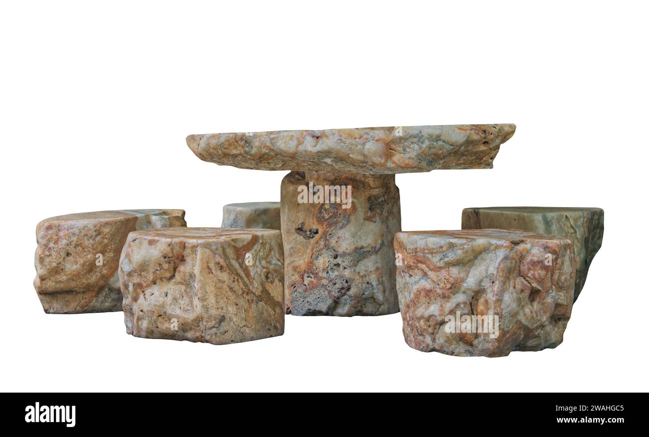 Old stone chair Cut Out Stock Images & Pictures - Alamy