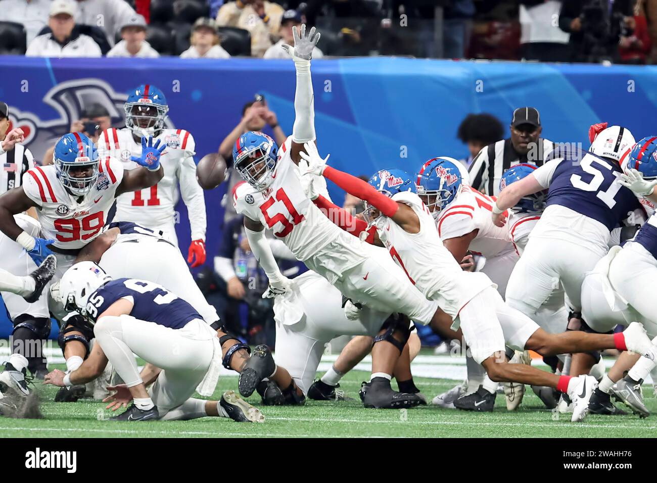 ATLANTA, GA - DECEMBER 30: Ole Miss Rebels defensive tackle Zxavian ...