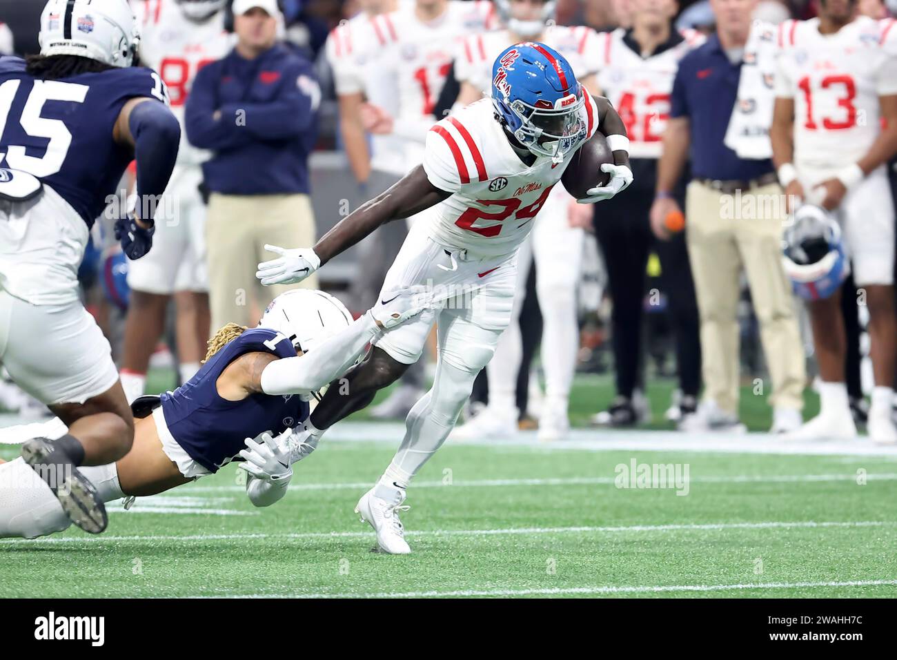 ATLANTA, GA - DECEMBER 30: Ole Miss Rebels running back Ulysses Bentley ...