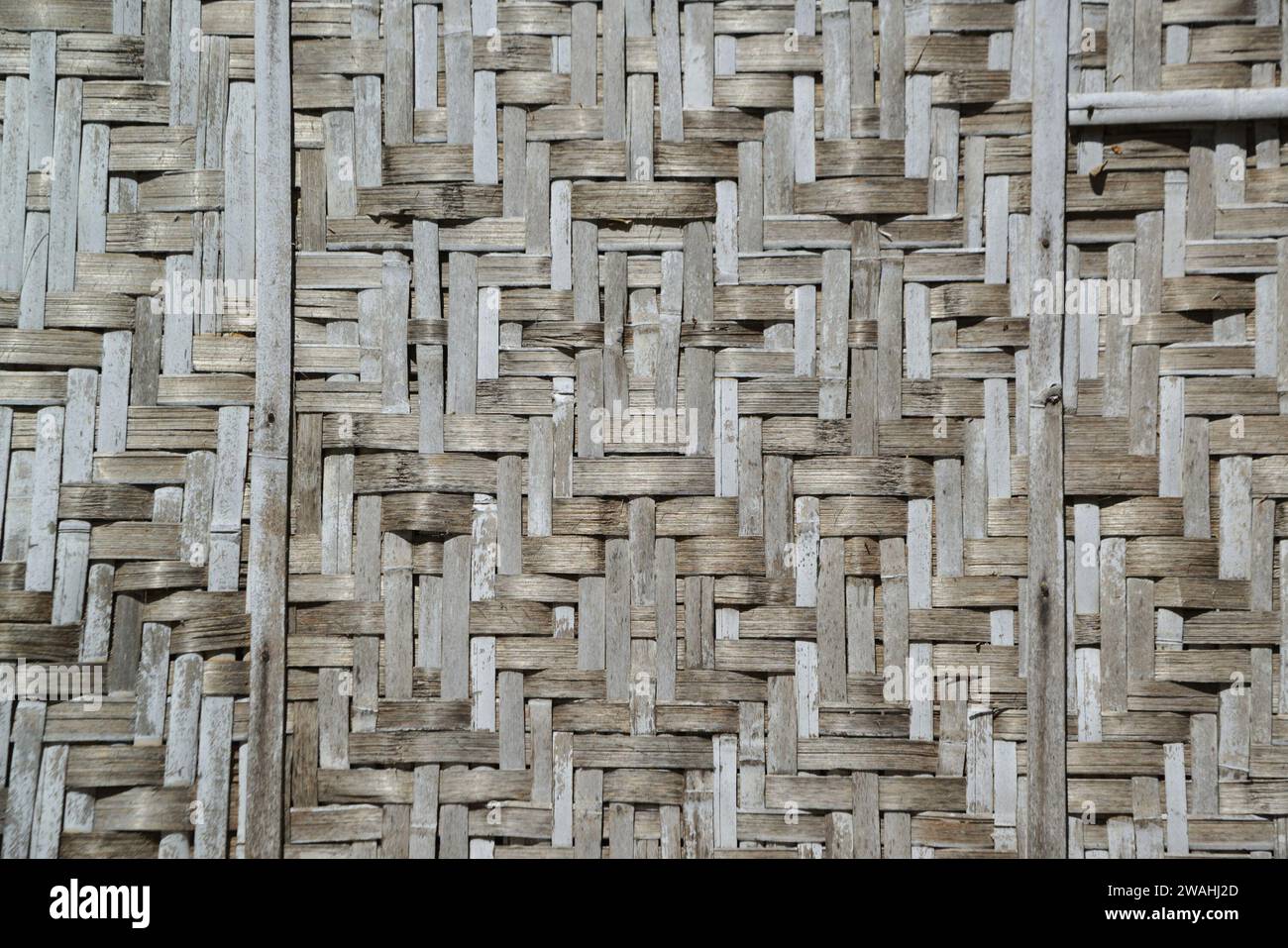 Natural pattern, background of bamboo wall texture of brown hut Stock ...