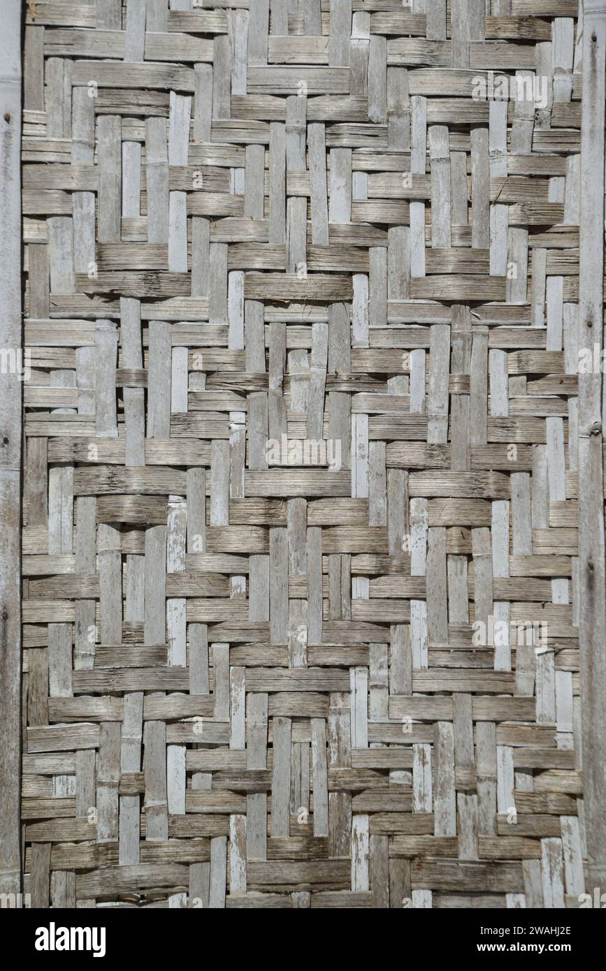 Natural pattern, background of bamboo wall texture of brown hut Stock ...