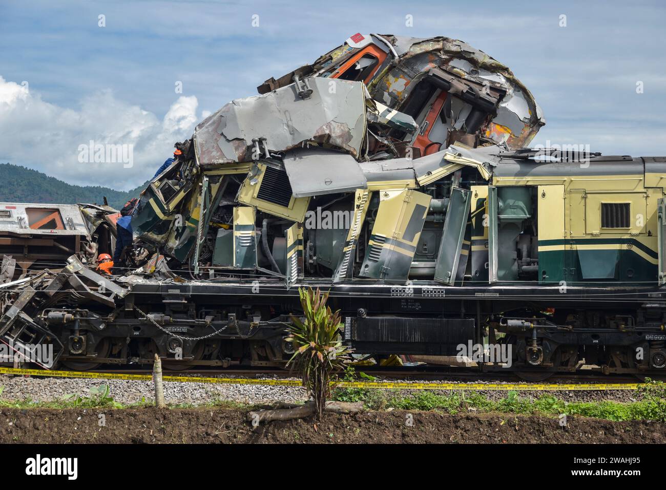 Bandung Regency, West Java, Indonesia. 5th Jan, 2024. Officers ...