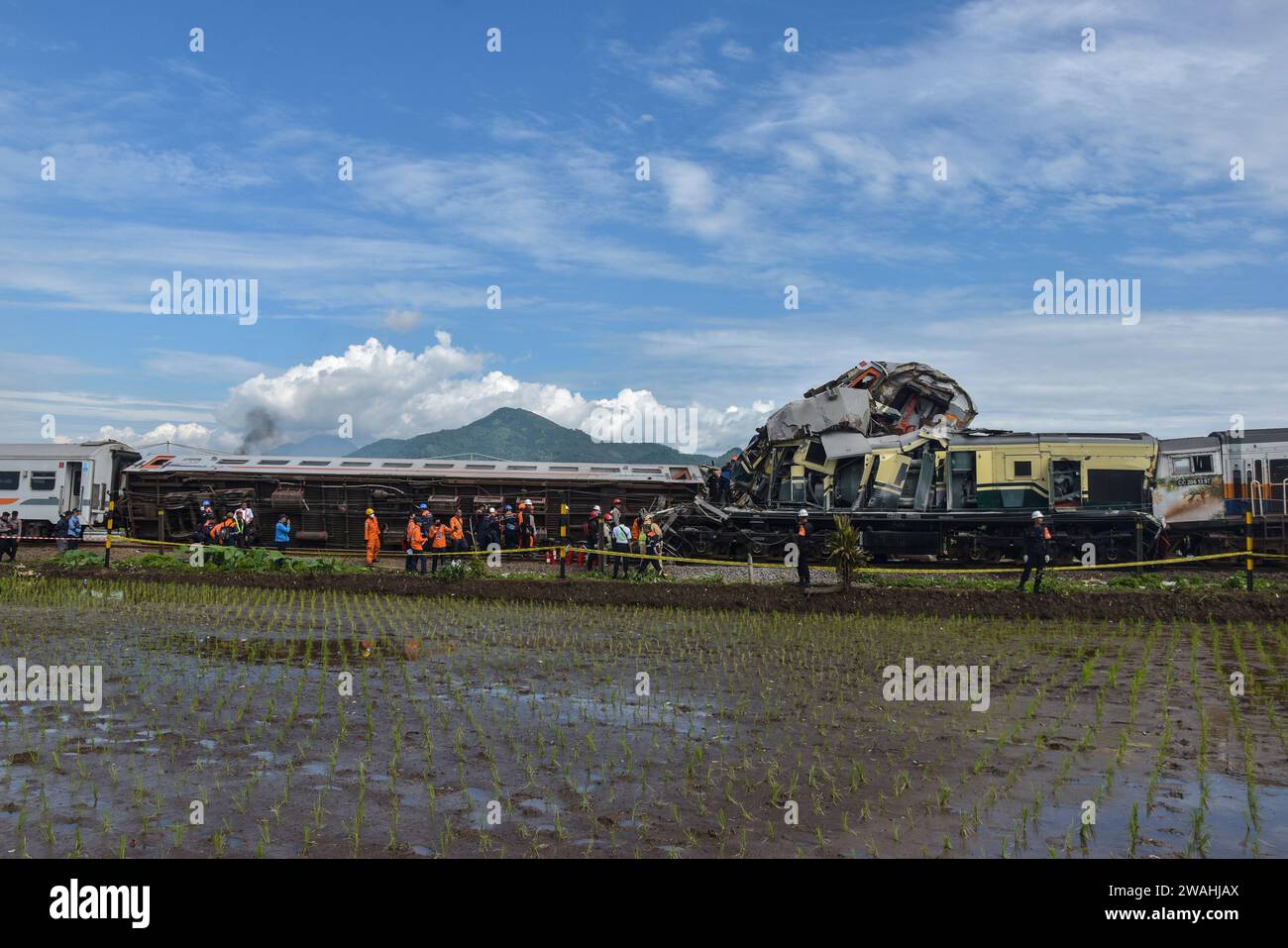 Bandung Regency, West Java, Indonesia. 5th Jan, 2024. Officers ...