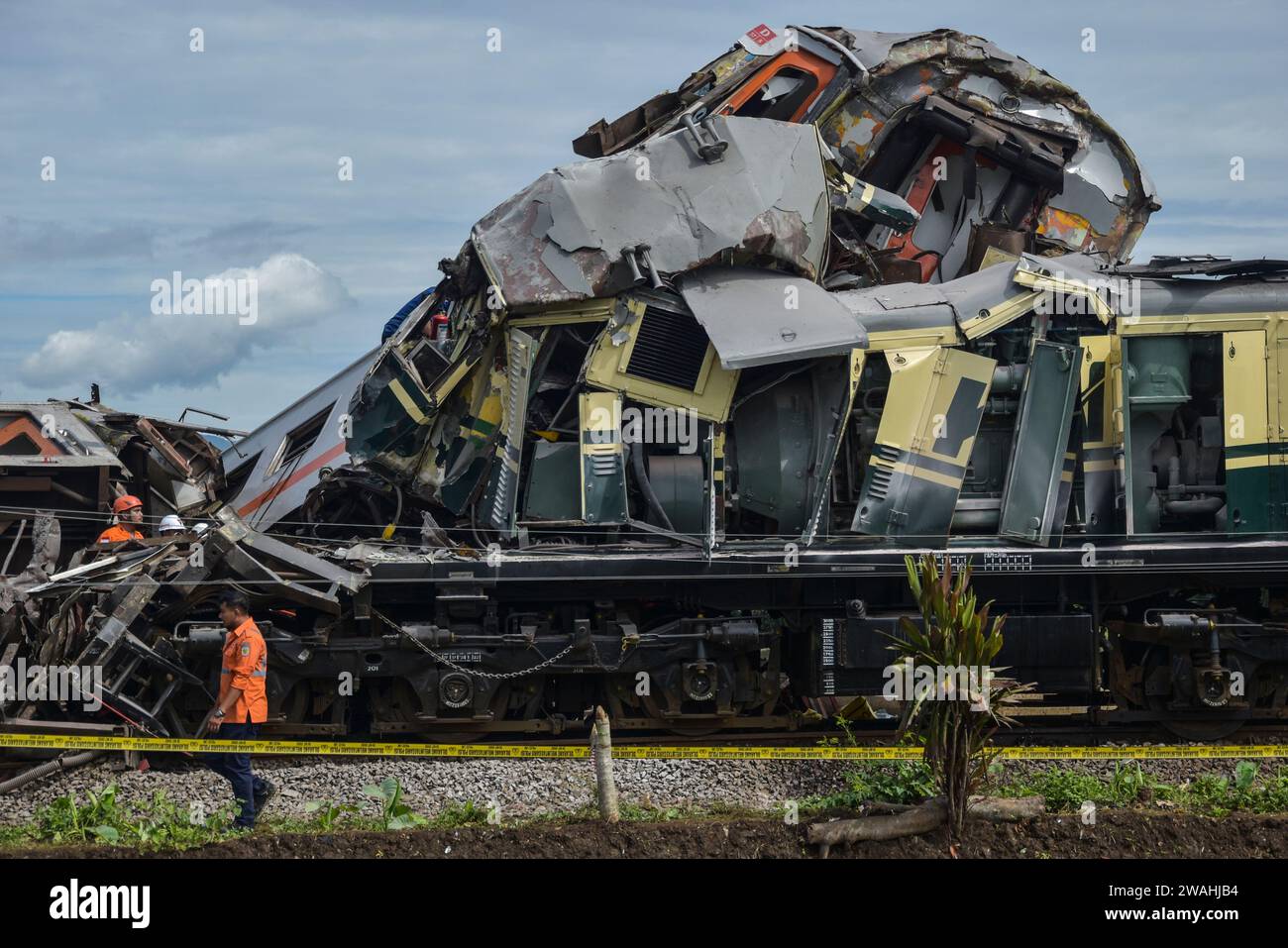 Bandung Regency, West Java, Indonesia. 5th Jan, 2024. Officers ...