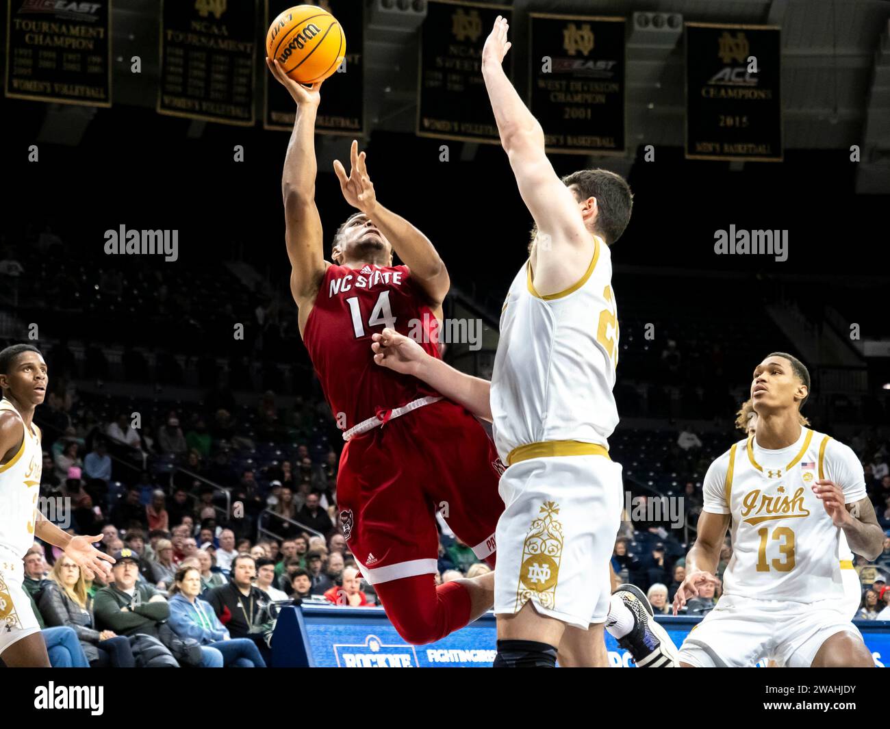 SOUTH BEND, IN - JANUARY 03: North Carolina State Wolfpack guard Casey ...