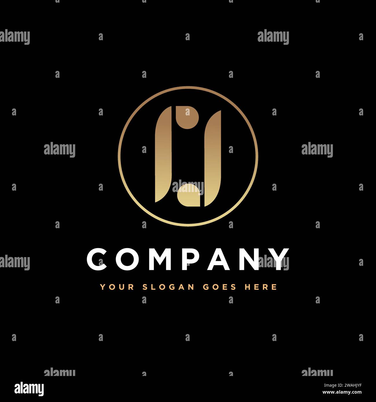 Monogram Letter RJ logo icon vector template on white background Stock ...