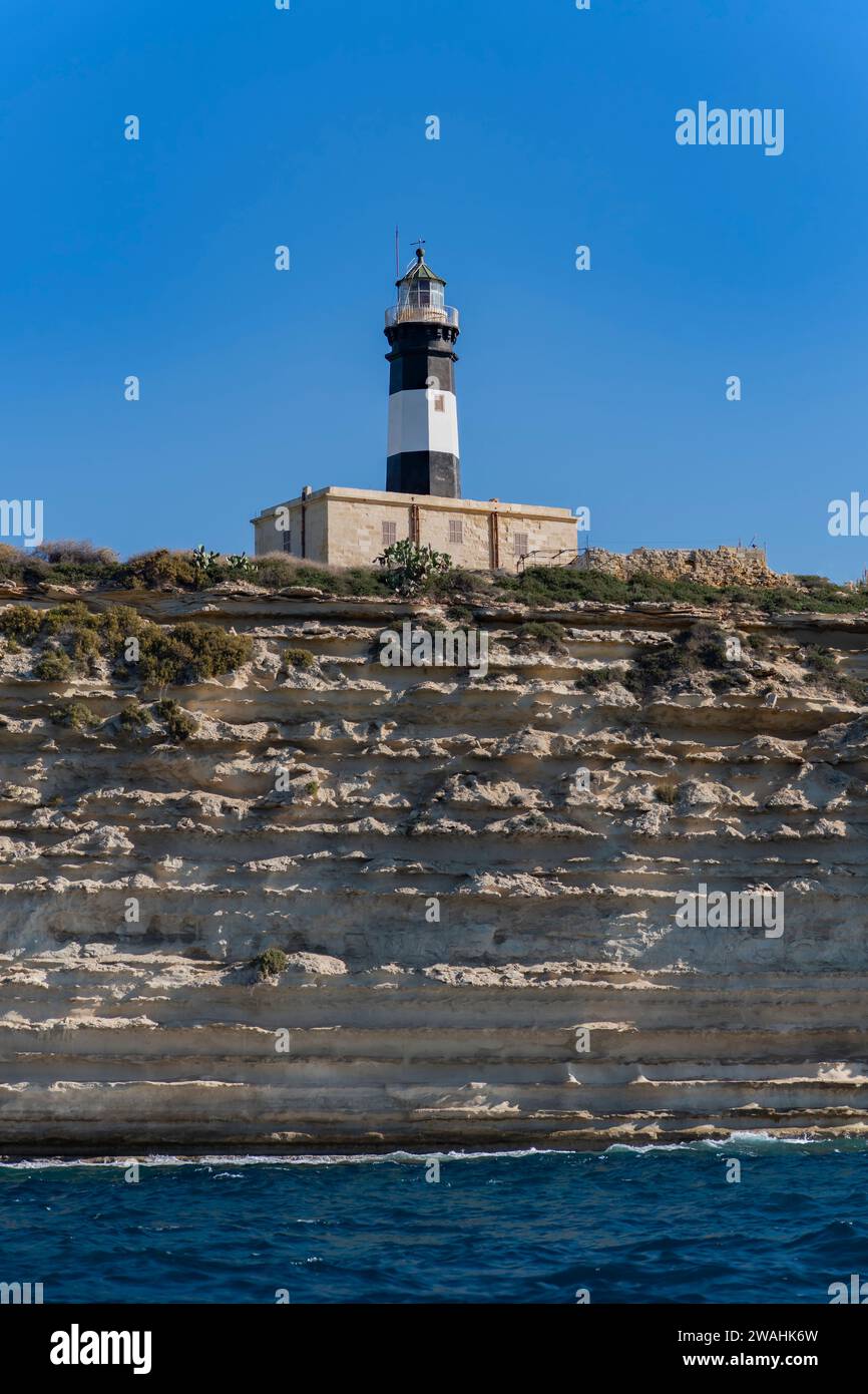 Delimara Lighthouse in Marsaxlokk, Malta Stock Photo - Alamy