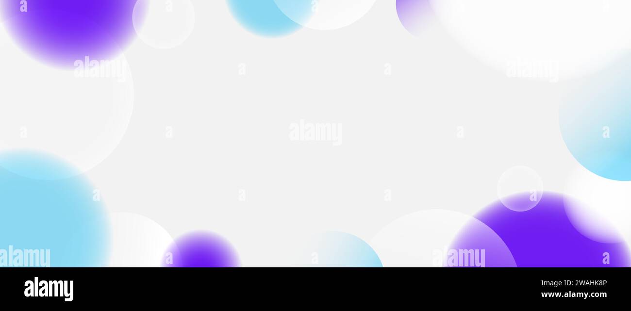 Soft matte sphere background. Blue, purple, white floating bubble ball ...