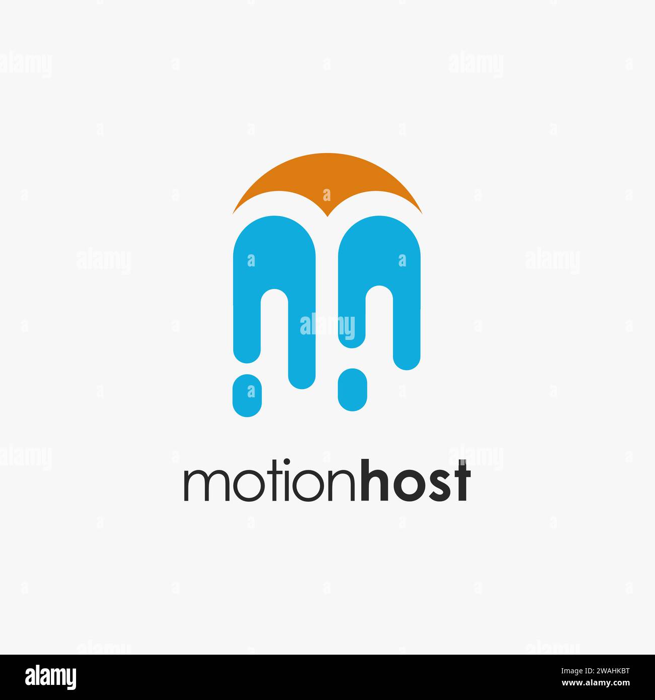 letter m motion logo vector template on white background Stock Vector ...