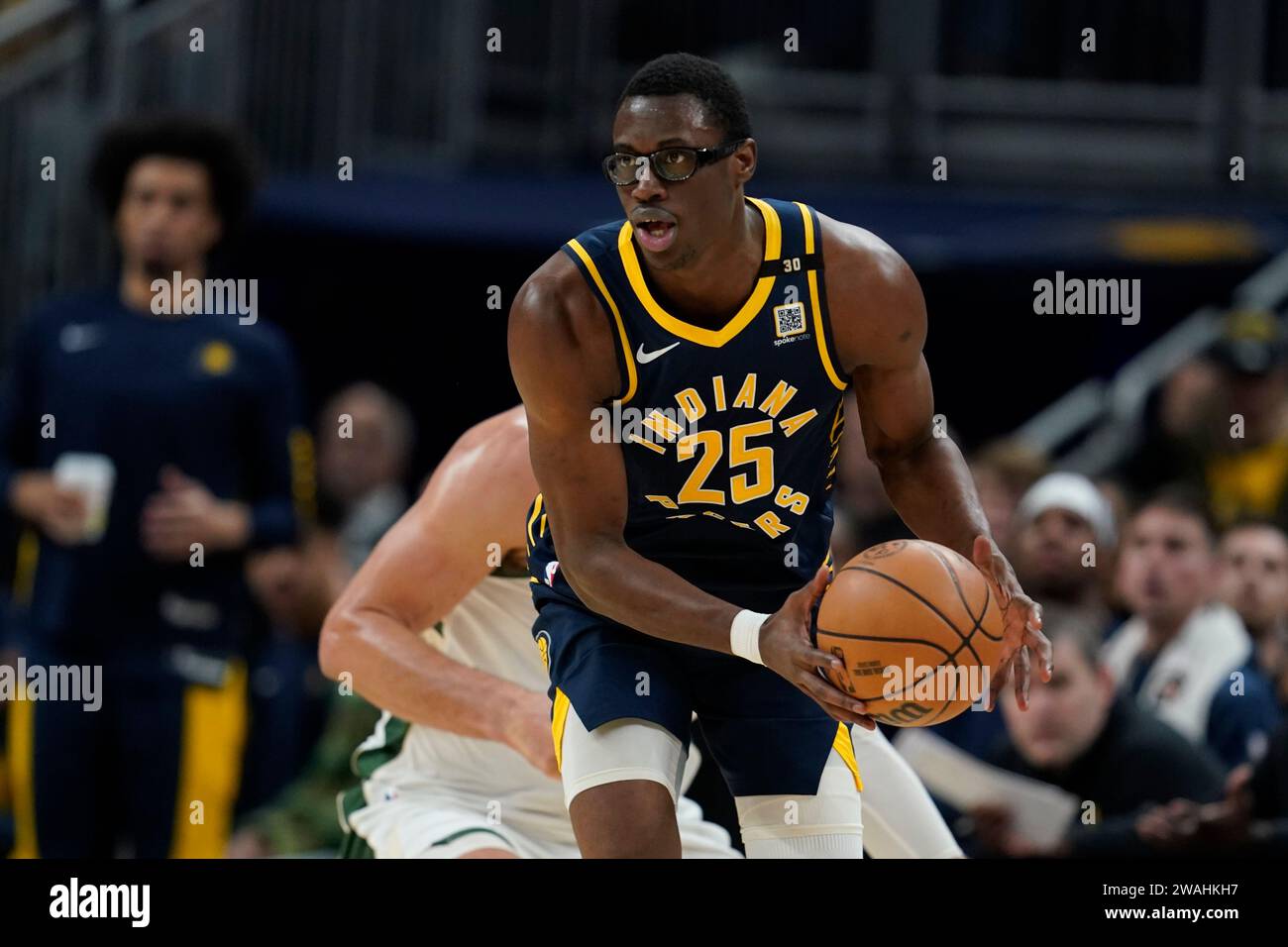 Indiana Pacers' Jalen Smith in action during the second half of an NBA ...