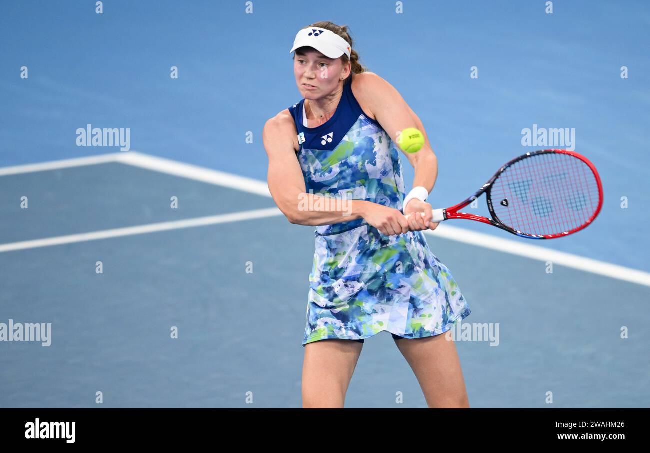Brisbane, Australia. 05th Jan, 2024. Elena Rybakina of Kazakhstan in ...