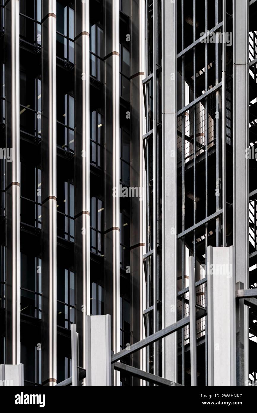 Abstract detail of the facade of a contemporary building Stock Photo ...