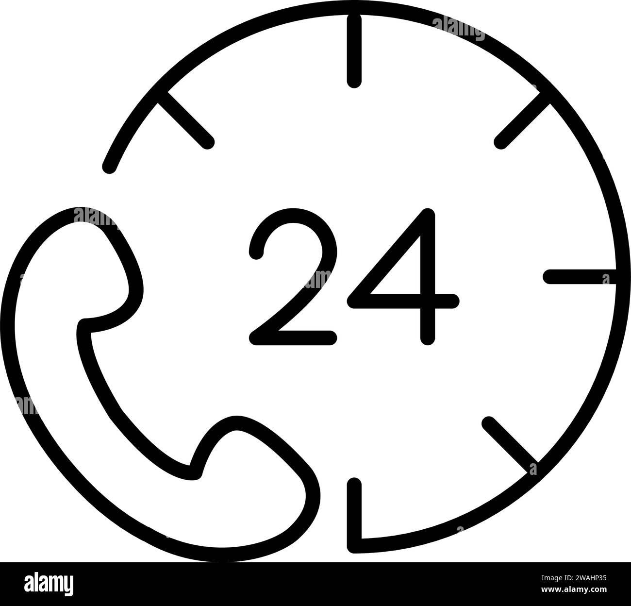 24 hour contact centre Cut Out Stock Images & Pictures - Alamy