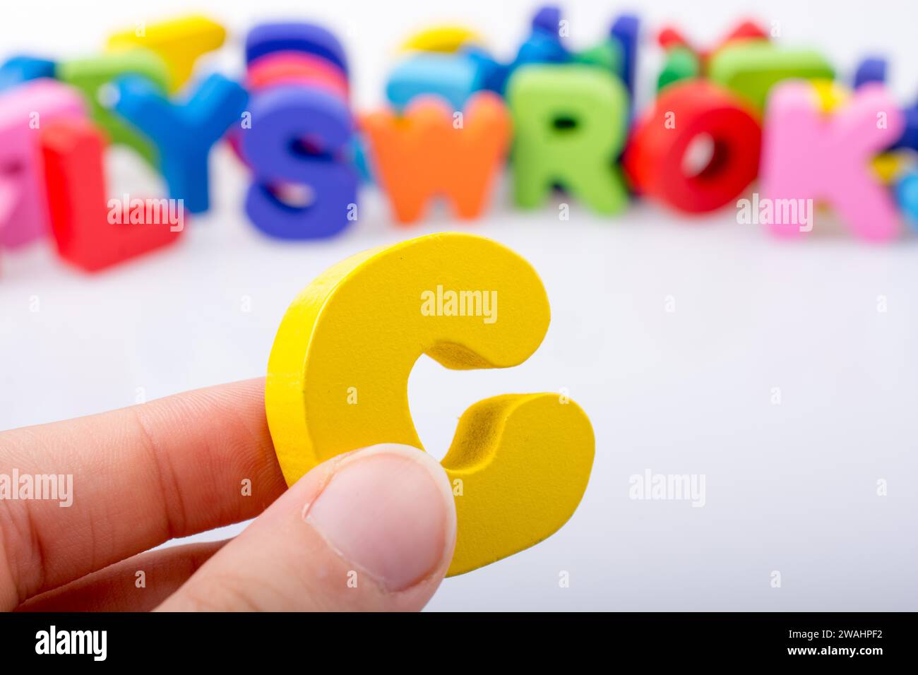 C Letter cubes of Alphabet made of wood Stock Photo - Alamy