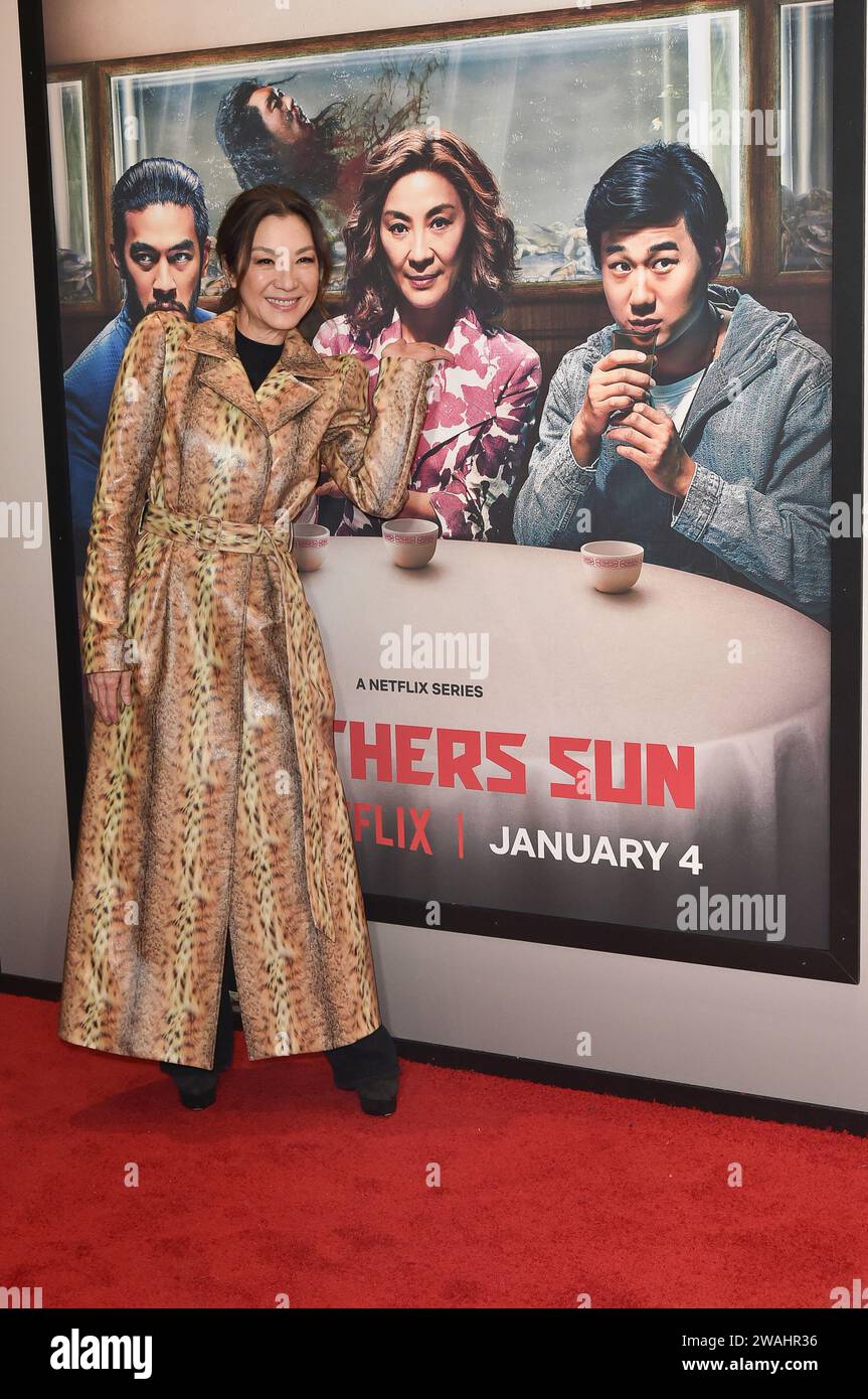 Justin Chien arrives at the premiere of "The Brothers Sun" on Thursday ...