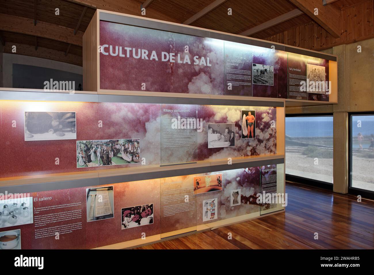 Display board on the cultural history of salt Salt works Salt ...