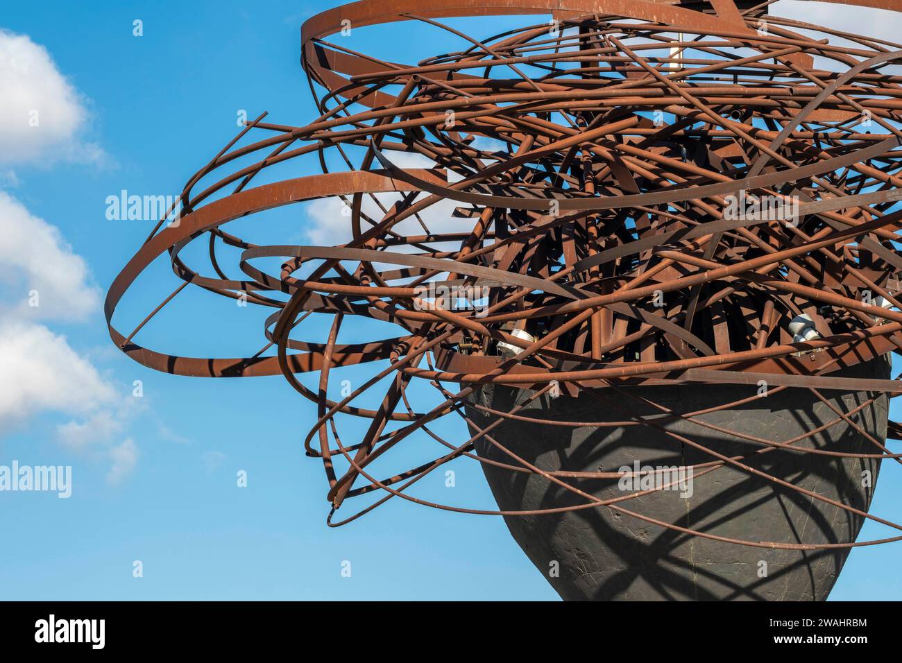 Sculpture La Dama del Manzanares created by the Valencian artist Manolo ...