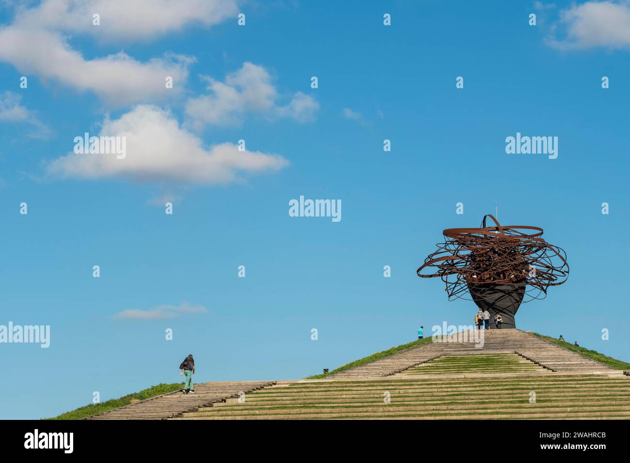 Sculpture La Dama del Manzanares created by the Valencian artist Manolo ...